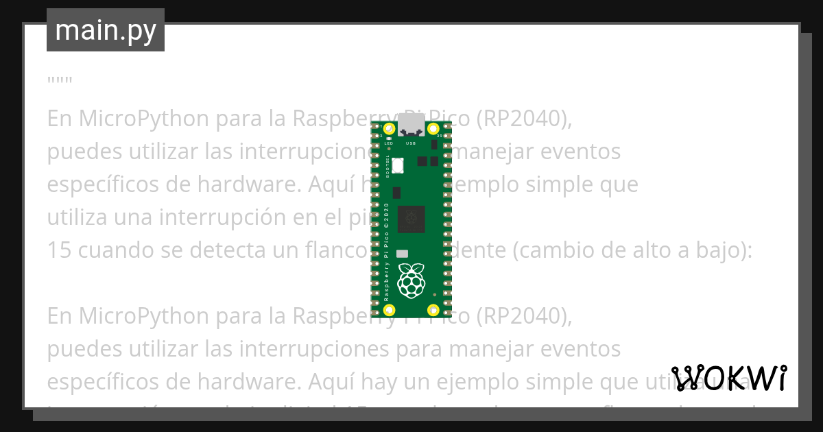interrupcion - Wokwi ESP32, STM32, Arduino Simulator