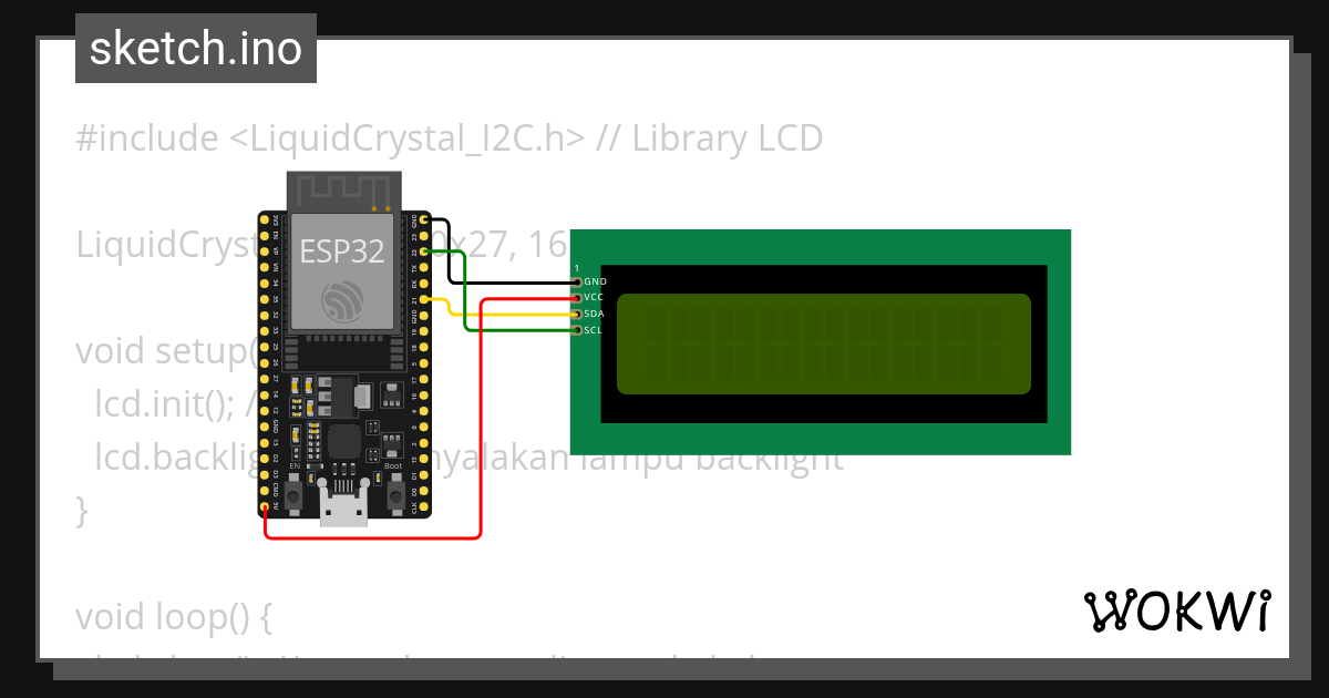 materi 2 kedua - Wokwi ESP32, STM32, Arduino Simulator