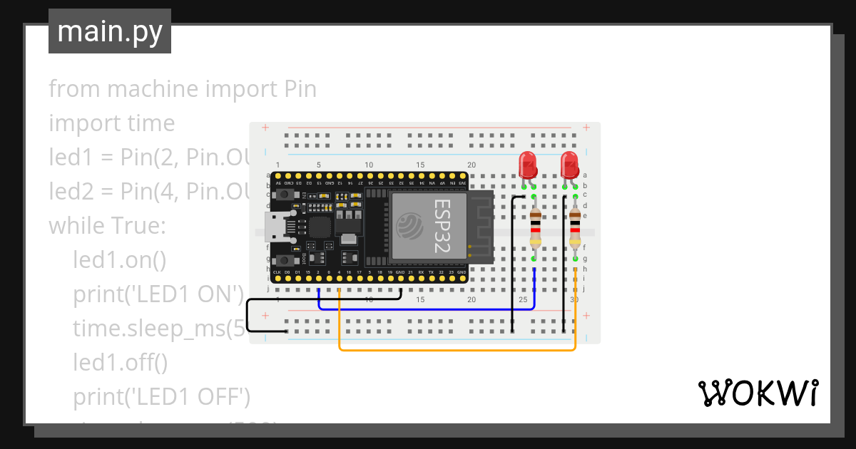 Wokwi - Online ESP32, STM32, Arduino Simulator