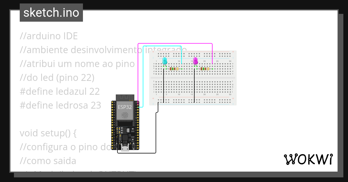 1 Atividade Wokwi Esp32 Stm32 Arduino Simulator 