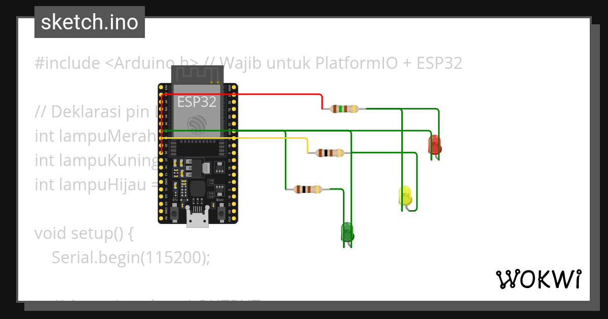 Wokwi - Online ESP32, STM32, Arduino Simulator
