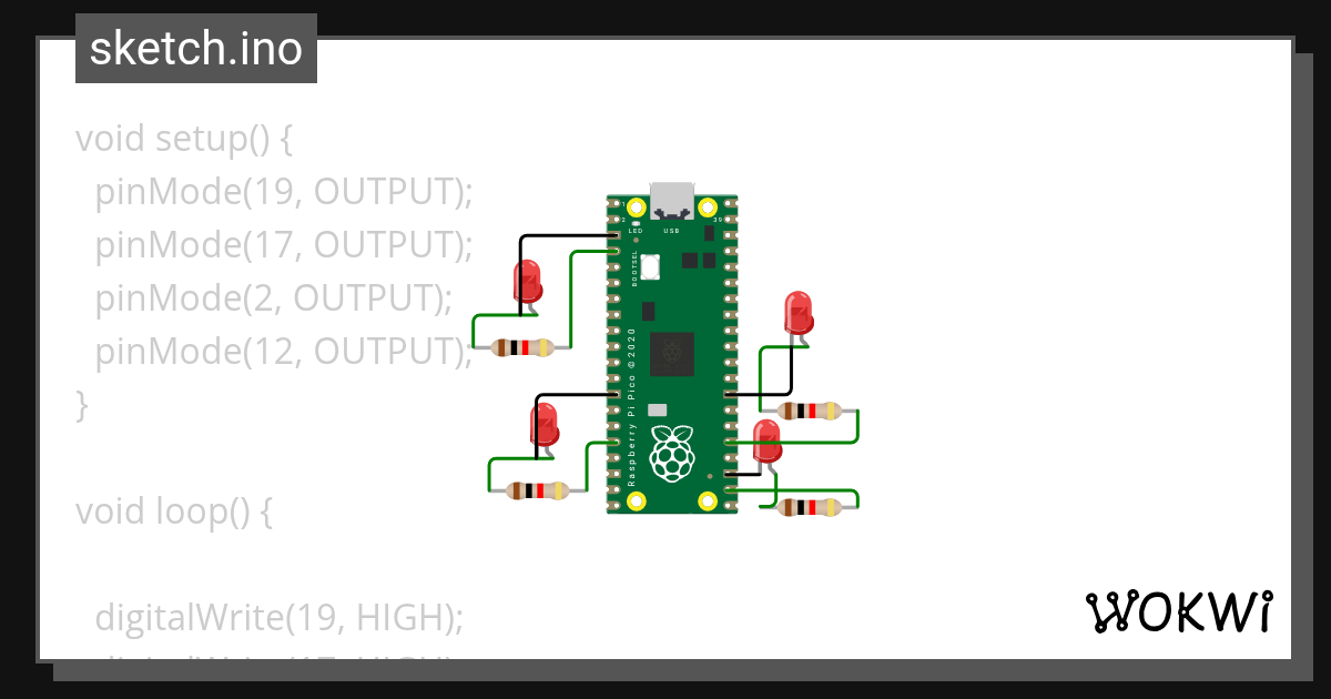 4led3 And 5 Sec Wokwi Esp32 Stm32 Arduino Simulator 