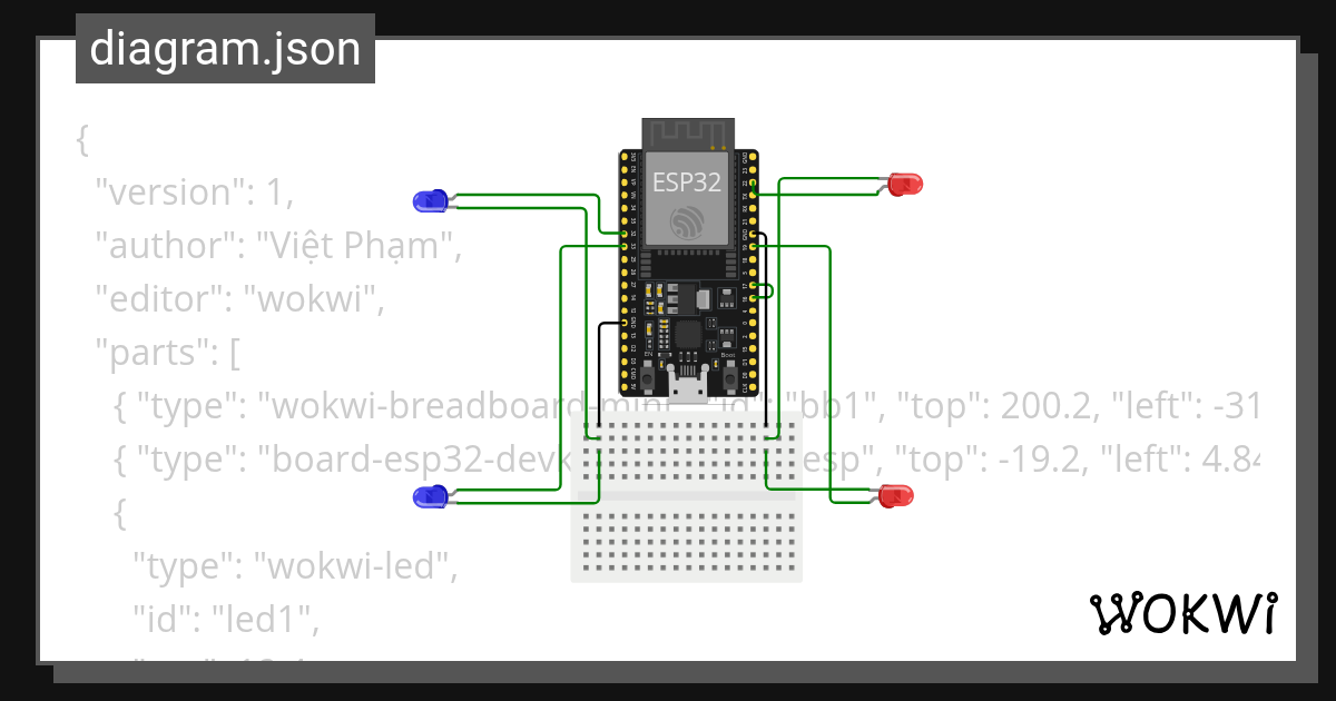 Wokwi - Online ESP32, STM32, Arduino Simulator