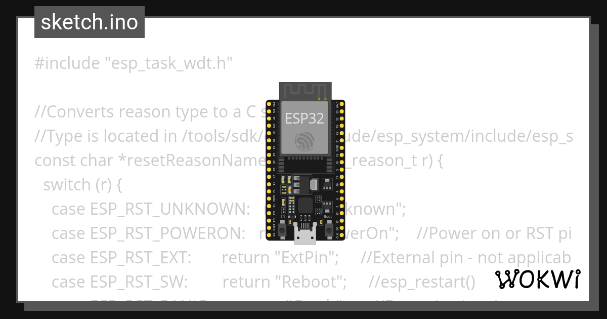 Wokwi - Online ESP32, STM32, Arduino Simulator