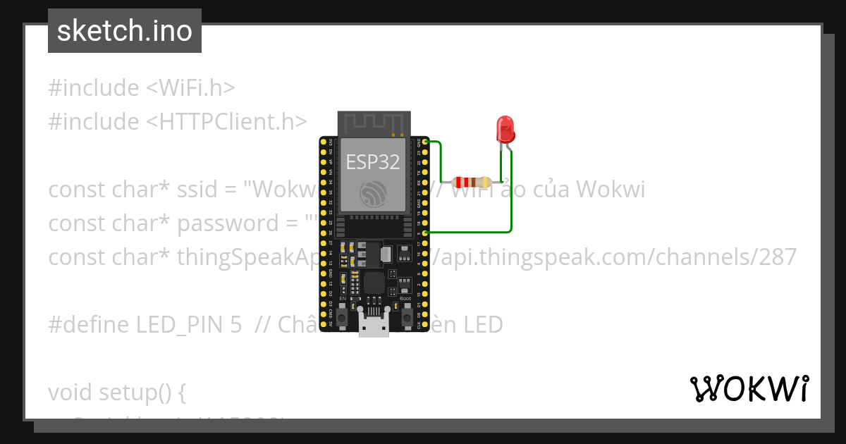 Wokwi - Online ESP32, STM32, Arduino Simulator