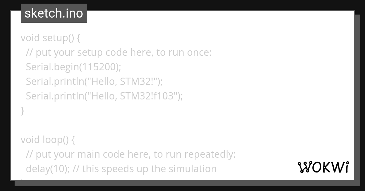 Wokwi - Online ESP32, STM32, Arduino Simulator Wokwi - Online ESP32, STM32, Arduino Simulator