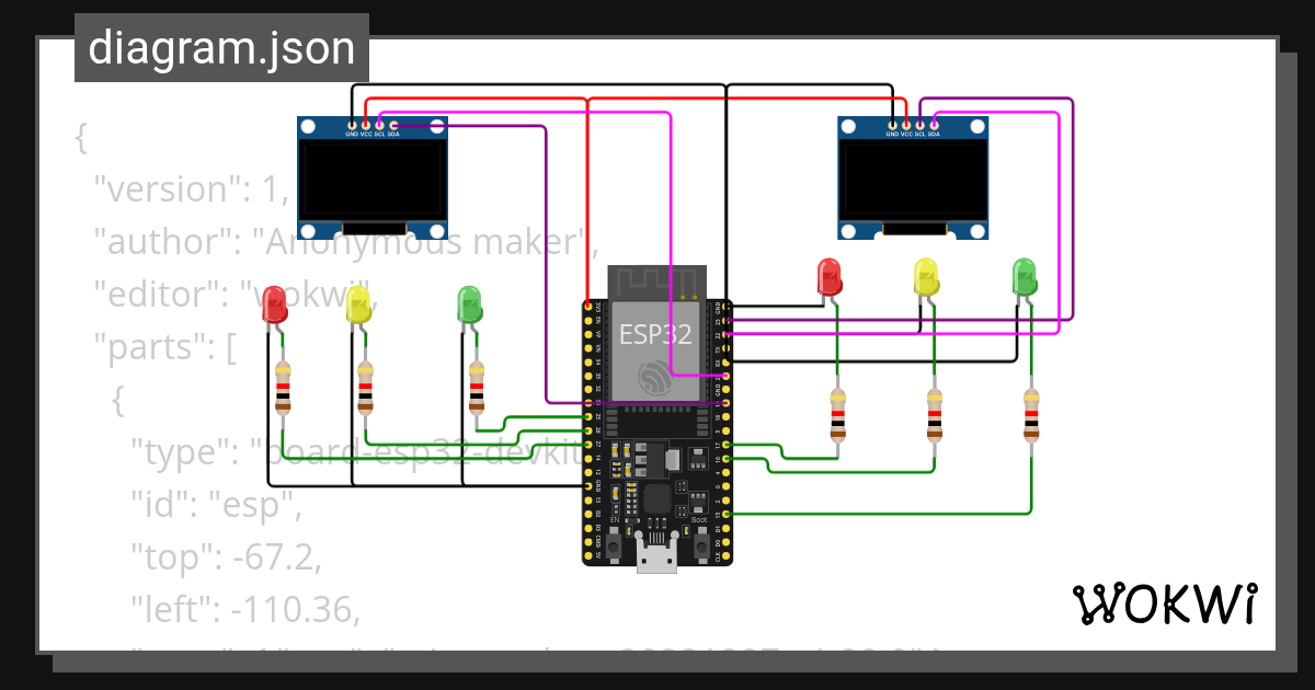 Wokwi - Online ESP32, STM32, Arduino Simulator