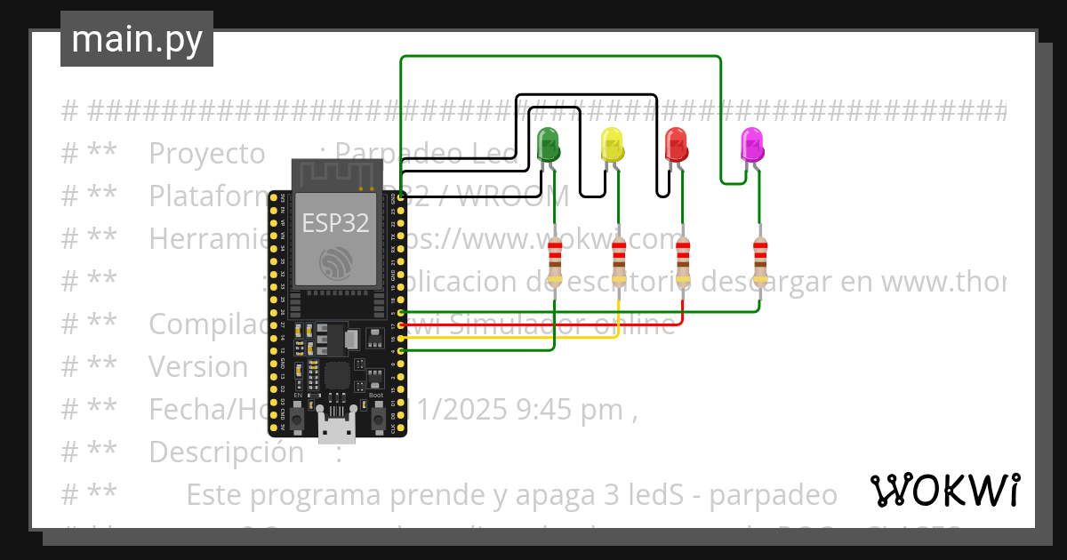 Wokwi - Online ESP32, STM32, Arduino Simulator