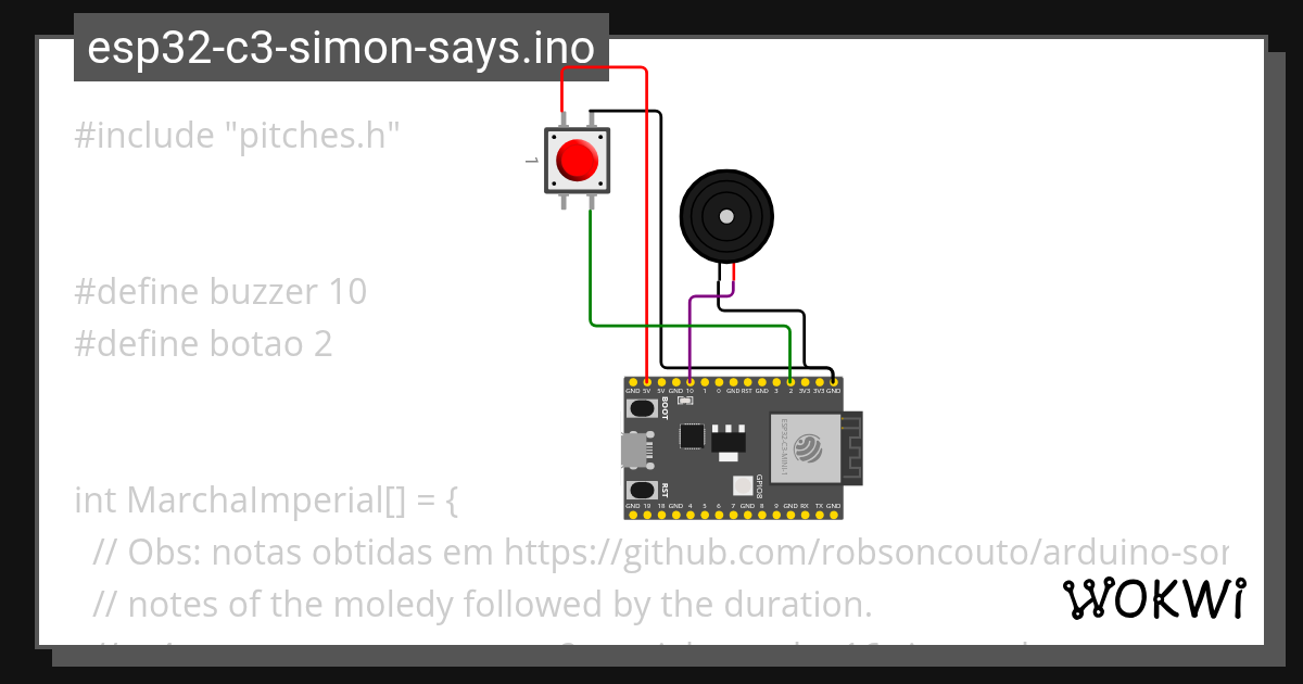 Wokwi - Online ESP32, STM32, Arduino Simulator