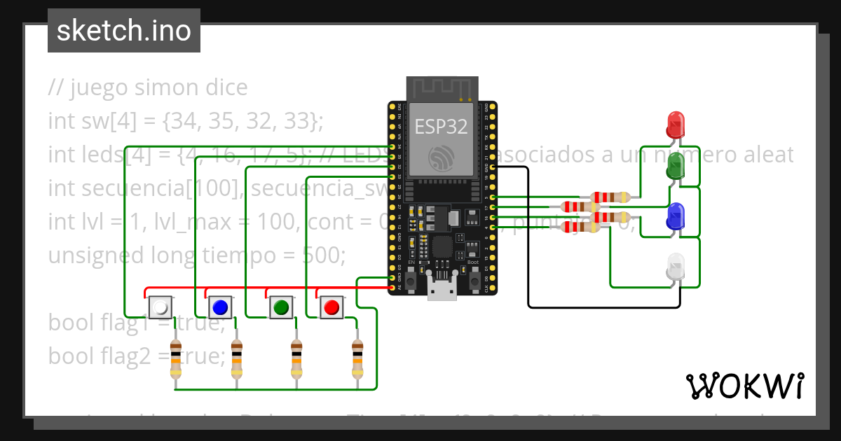 Wokwi - Online ESP32, STM32, Arduino Simulator