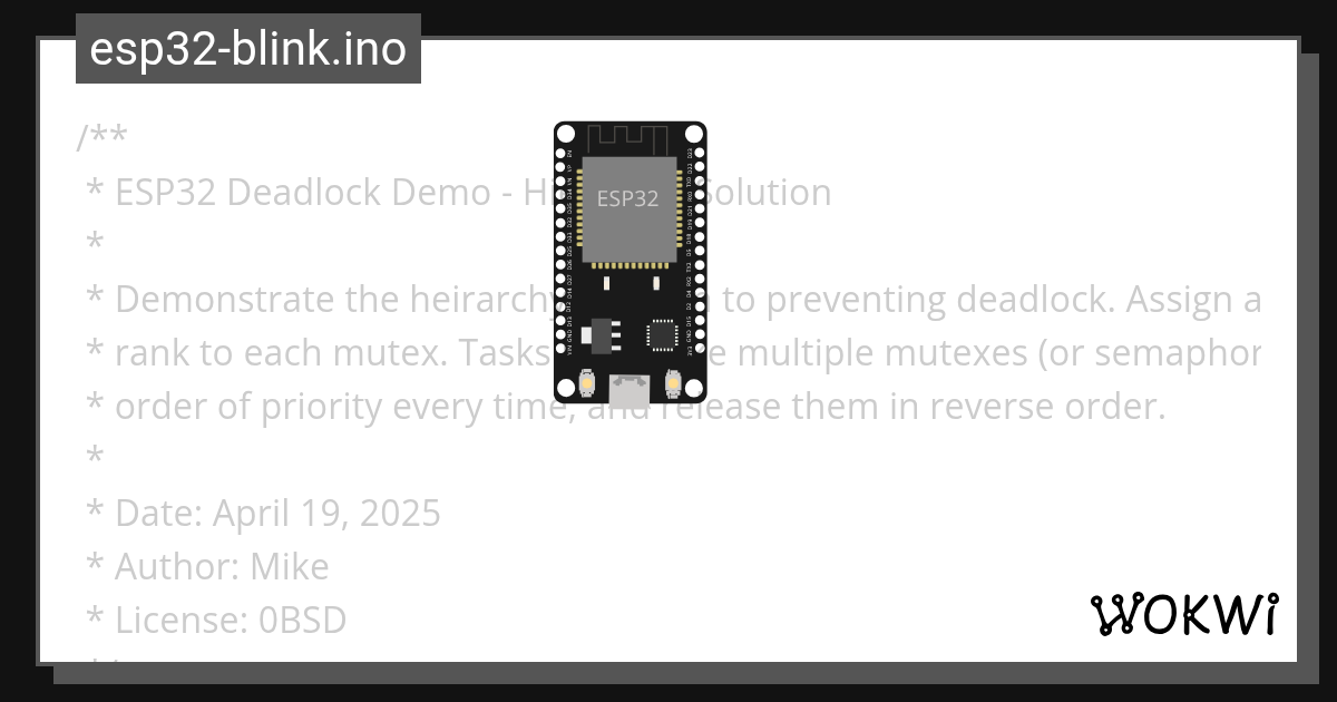 Wokwi - Online ESP32, STM32, Arduino Simulator