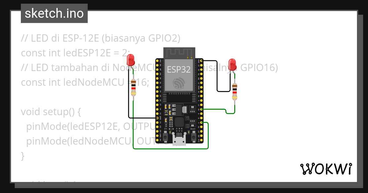 Wokwi - Online ESP32, STM32, Arduino Simulator