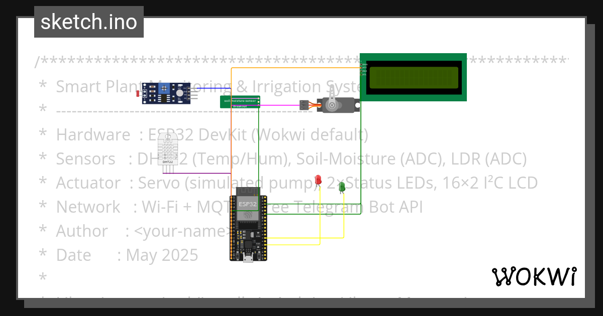 Wokwi - Online ESP32, STM32, Arduino Simulator