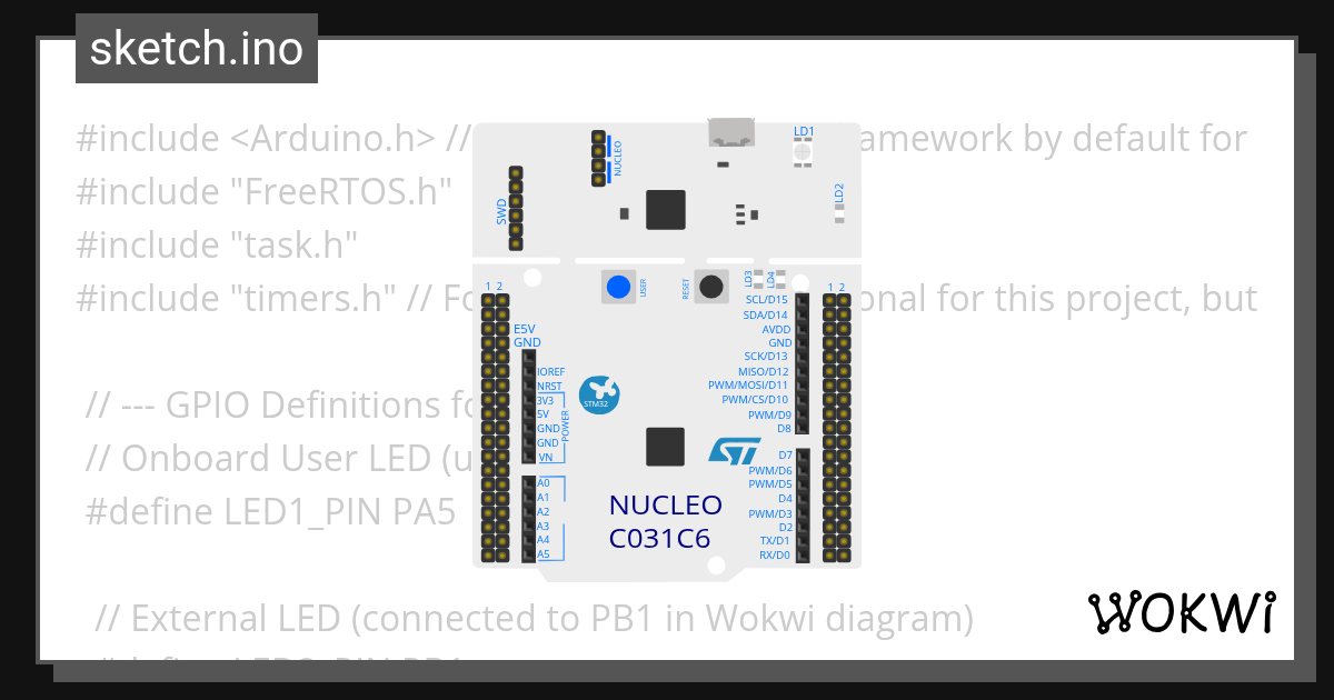 Wokwi - Online ESP32, STM32, Arduino Simulator