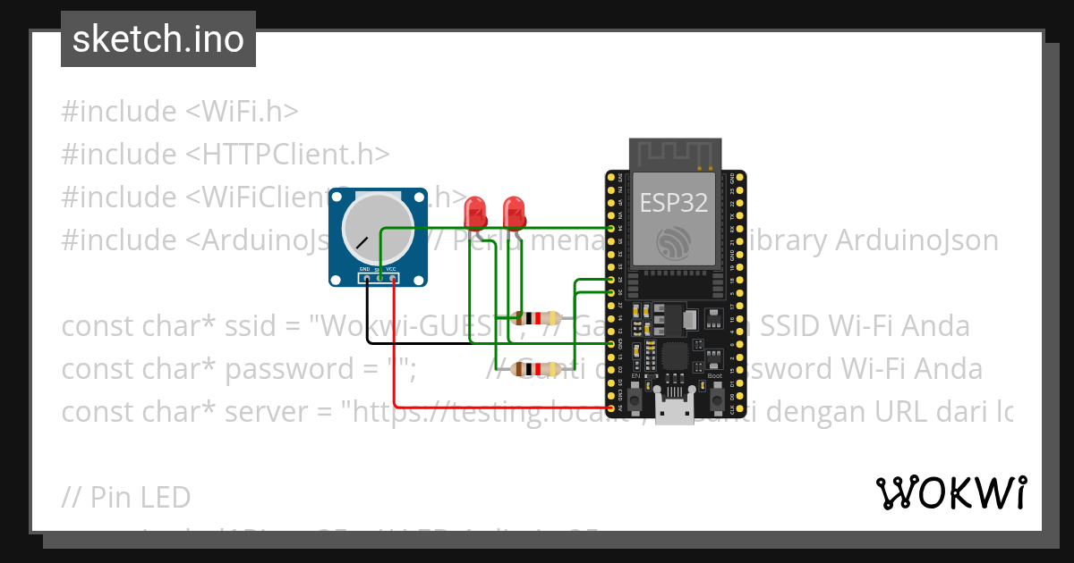 Wokwi - Online ESP32, STM32, Arduino Simulator