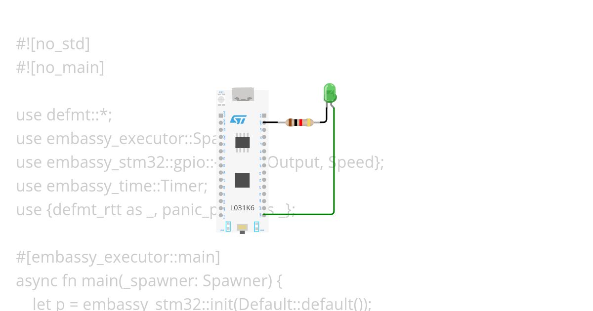 Rust on Wokwi - Online ESP32, STM32, Arduino Simulator