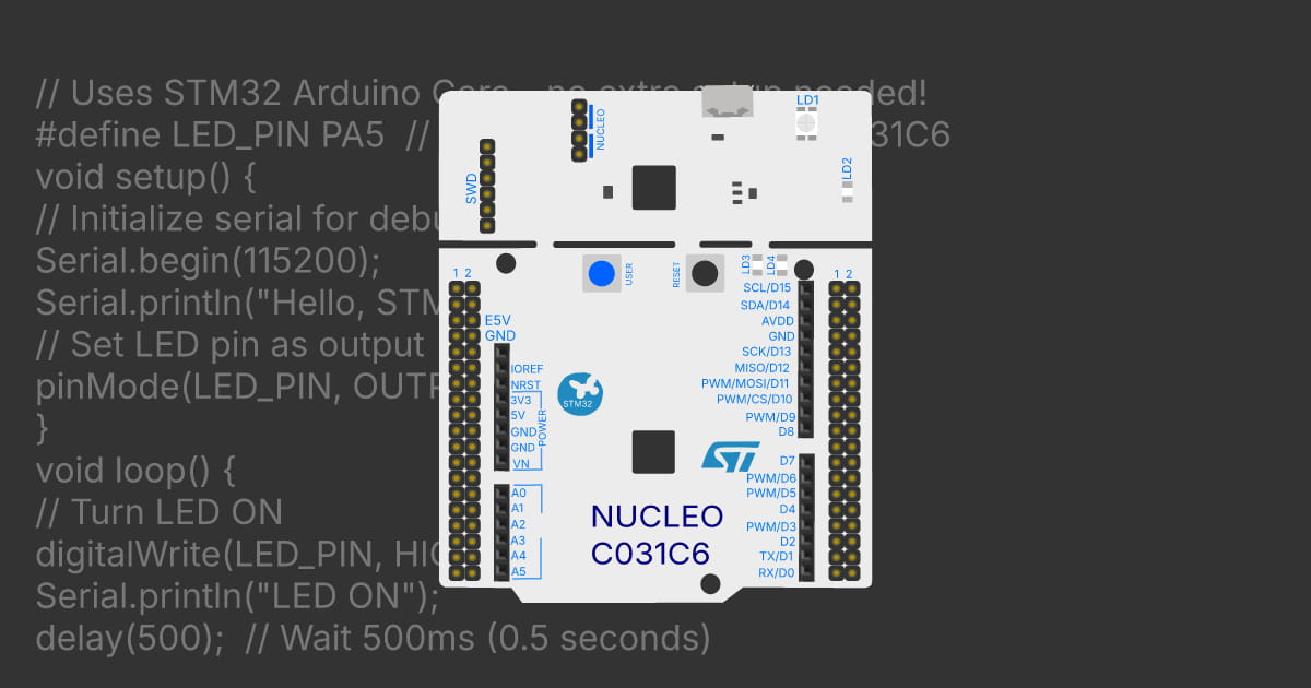 STM32 on Wokwi - Online ESP32, STM32, Arduino Simulator
